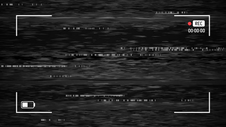 Glitch circle frame effect circle glitch Vector Image