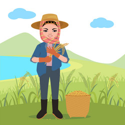 Rice Farmer Vector Images (over 3,300)