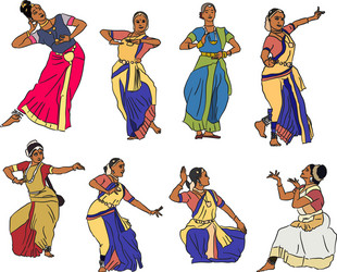 Indian Folk Dance Clip Art