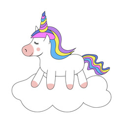 Unicorn Line Drawing Vector Images (over 2,700)