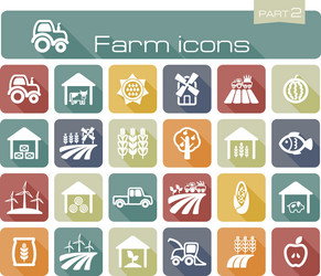 Mapping pins icons farm part 2 Royalty Free Vector Image