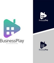 River house logo template universal creative Vector Image