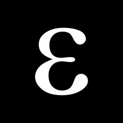 Epsilon greek letter icon Royalty Free Vector Image