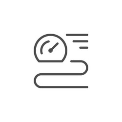 Download speed line icon Royalty Free Vector Image