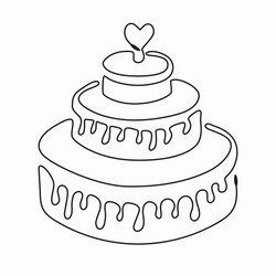 Cake Line Drawing Vector Images (over 7,500)