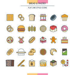 Pastry hygge pastel background Royalty Free Vector Image