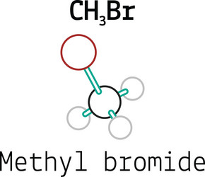 Cclh3 methyl chloride molecule Royalty Free Vector Image