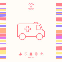Ambulance line icon Royalty Free Vector Image - VectorStock