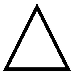 Isosceles triangle Royalty Free Vector Image - VectorStock