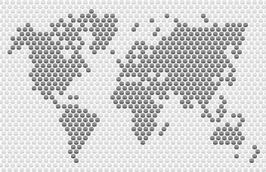 Dot pattern map maldives Royalty Free Vector Image