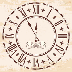 Elegant roman clock Royalty Free Vector Image - VectorStock