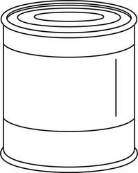 Tin Can Outline Vector Images (over 5,300)
