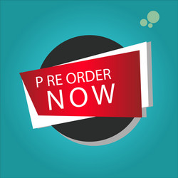 Pre order badge icon Royalty Free Vector Image