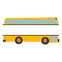 Trace and color school bus Royalty Free Vector Image