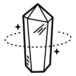 Magic quartz stroke Royalty Free Vector Image - VectorStock