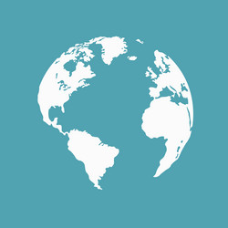 Save the world symbol Royalty Free Vector Image