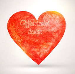 Watercolor valentines day hearts lettering love Vector Image