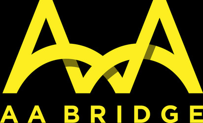 Aa bridge letter in shape Royalty Free Vector Image