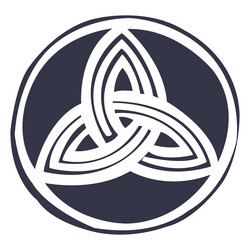 Emblem badge nordic celtic Royalty Free Vector Image