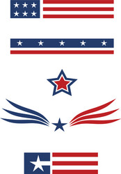 Usa set Royalty Free Vector Image - VectorStock