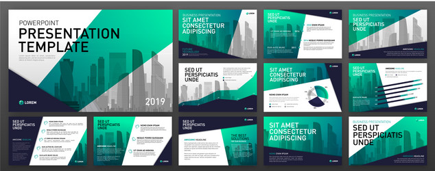 Business minimal slides presentation background Vector Image