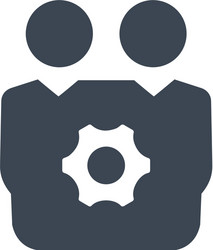 Organization teamwork and management icon Vector Image