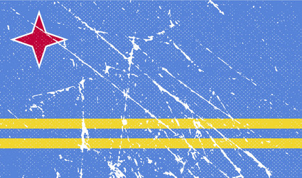 Flag of with old texture Royalty Free Vector Image