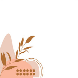 Leaf boho corner Royalty Free Vector Image - VectorStock