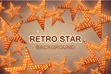 Retro stars abstract background for your design Vector Image