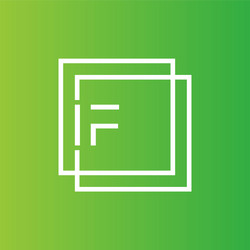 Creative initial letter ip square logo design Vector Image