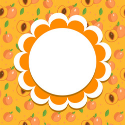 Orange label wrapper template for your design Vector Image