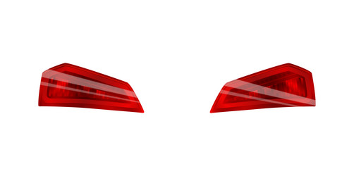 Realistic parking lights composition Royalty Free Vector