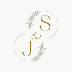 Ac initial wedding monogram logo Royalty Free Vector Image