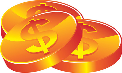 Money stack logo design template Royalty Free Vector Image