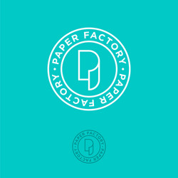 Logo paper roll mills branding business papers Vector Image