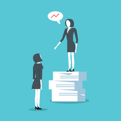 Leader drawing business direction Royalty Free Vector Image