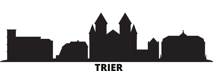 Germany trier city skyline isolated Royalty Free Vector