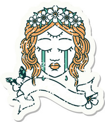 Flower Crying Drawing Vector Images (over 140)