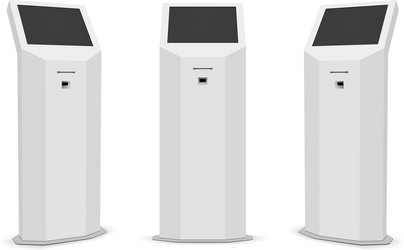 Lcd kiosk isolated Royalty Free Vector Image - VectorStock