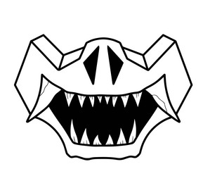 Oni mask japan Royalty Free Vector Image - VectorStock