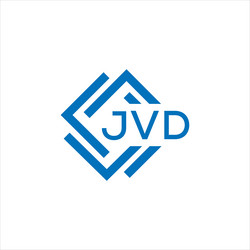 Jvd letter logo design on white backgroundjvd Vector Image