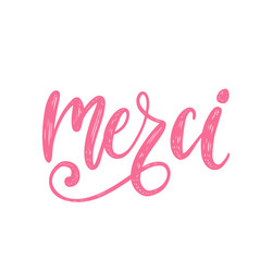Merci beaucoup french thank you greeting card Vector Image