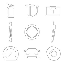 On the theme car details Royalty Free Vector Image