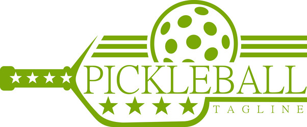 Pickleball graphic logo design Royalty Free Vector Image