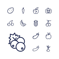 Ripe icons Royalty Free Vector Image - VectorStock