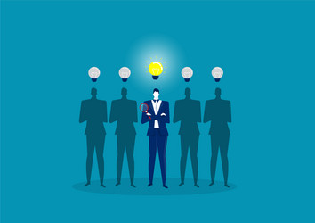 Choosing right person find right person Royalty Free Vector