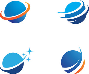 Globe tech logo Royalty Free Vector Image - VectorStock