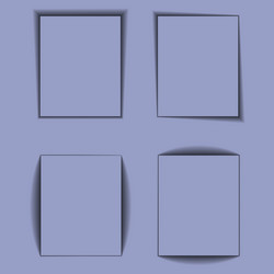 Paper shadow effect for advertising banner shade Vector Image