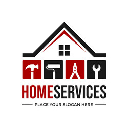 Home service logo designs Royalty Free Vector Image