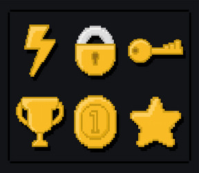 8 Bit Trophy Vector Images (over 230)
